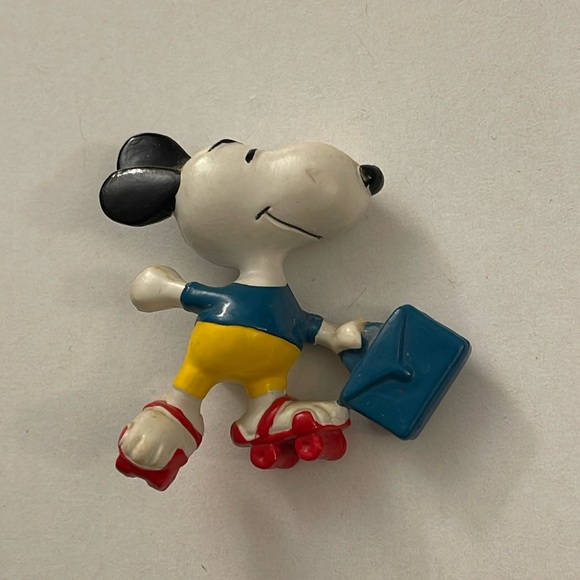 Peanuts | Toys | Vintage Snoopy Figure Roller Skating H7 | Poshmark